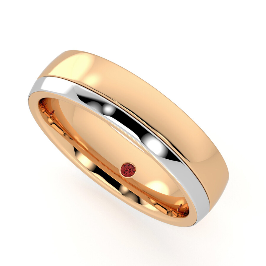 Platinum rose gold ring store