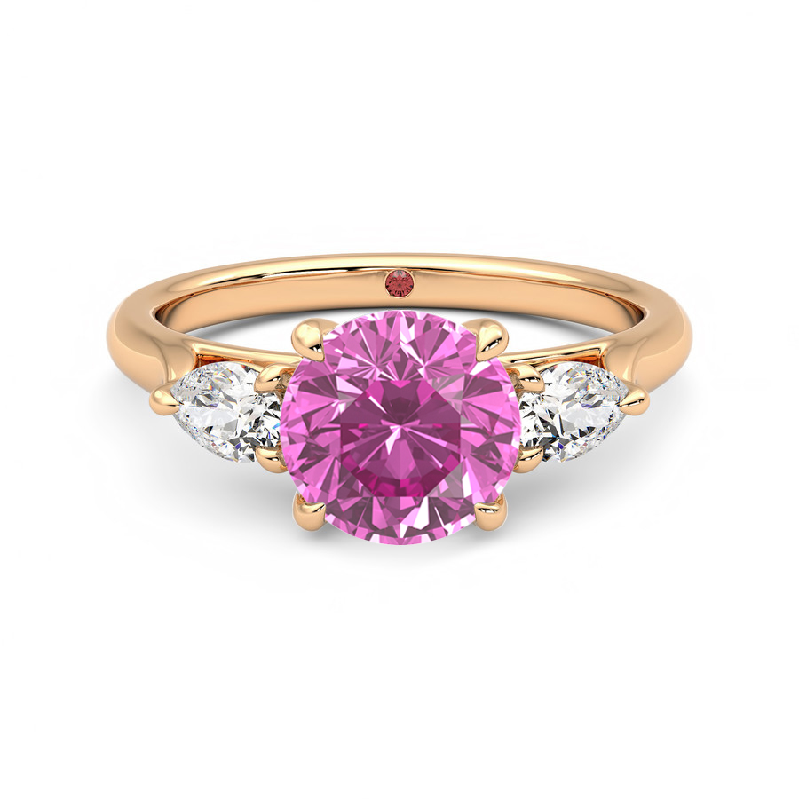 Affinity | Round Three Stone Engagement Ring