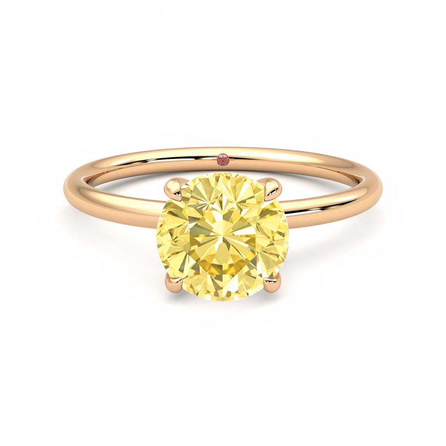 Demure | 18ct Rose Gold solitaire style engagement ring | Taylor & Hart